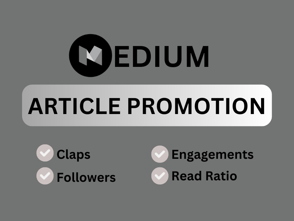 Viral organic promotion for your medium article | medium followers | Upwork