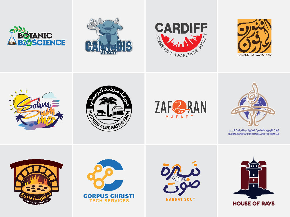 Crypto, gaming, minimalist, tech, mascot, arabic logo design | Upwork