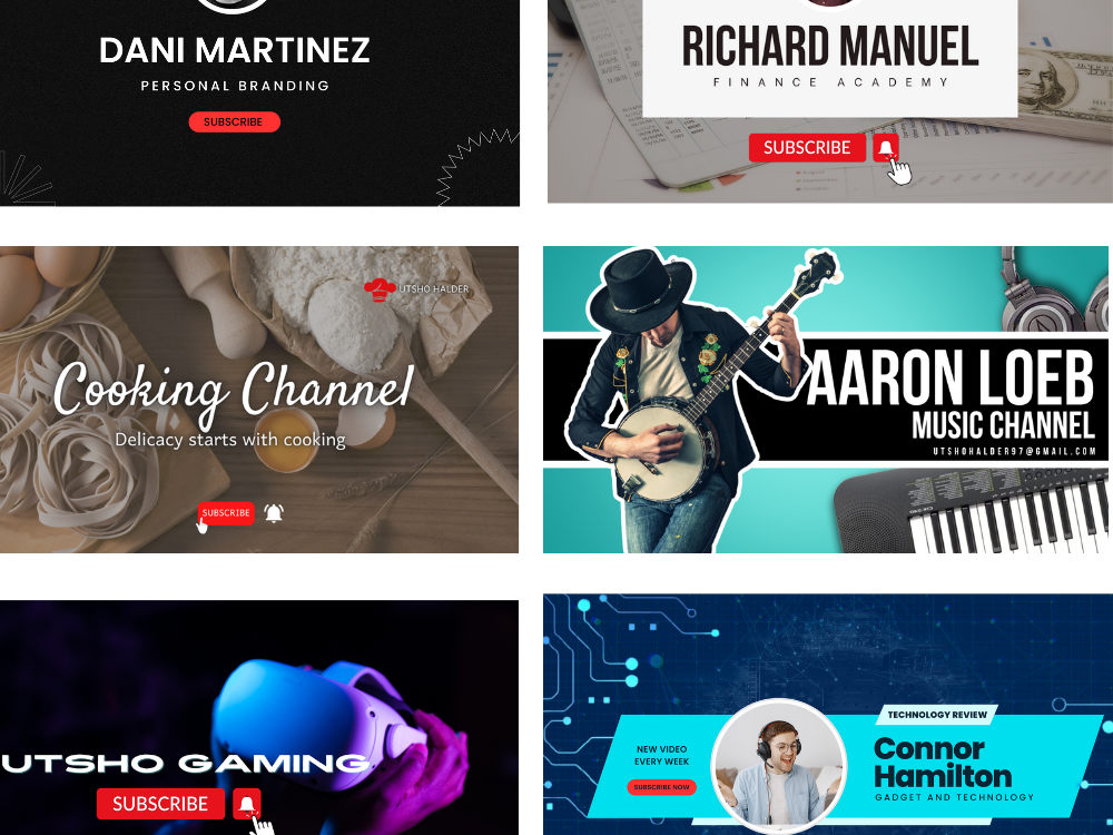 A Master YouTube Banner Designer | Upwork