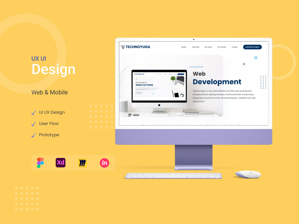 Amazing UI UX Design of Web page or Mobile app screen | Upwork