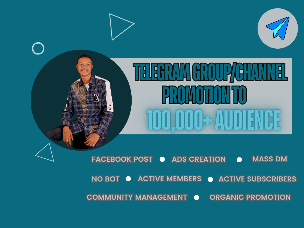Premium Telegram Service, Telegram Boost And Promotion To 100,000+ Audience | Upwork