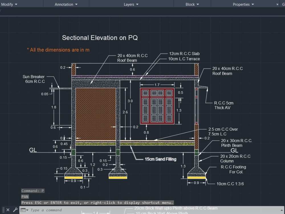 Detailed Plan and Elevations of a RCC Building | Upwork