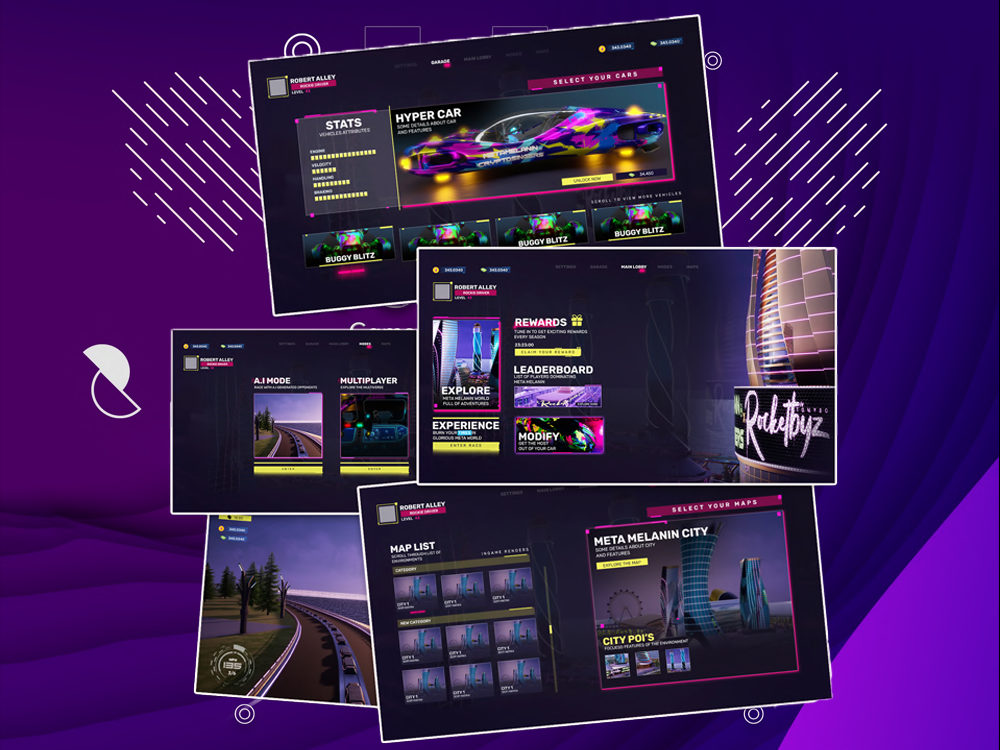 Modern game UI UX for your PC and mobile | Upwork