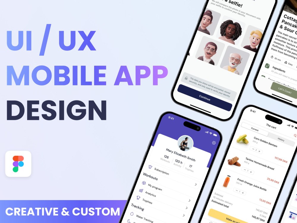 Custom UI & UX design for your Mobile App | Upwork