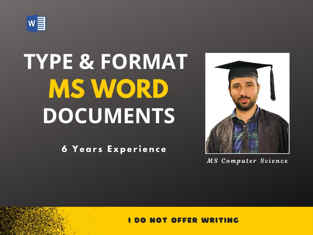 Accurate typing and formatting of ms word document | Upwork