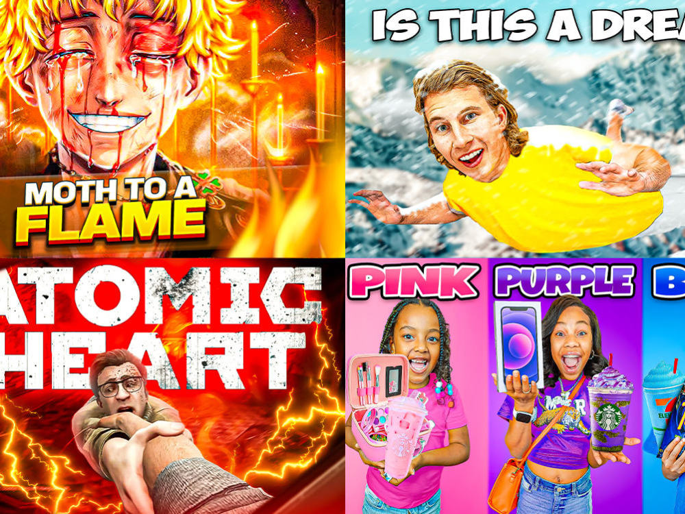 Make you a premium youtube thumbnails fast and creative | Upwork