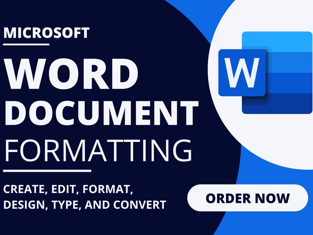 Microsoft word document formatting, create, edit, and design | Upwork