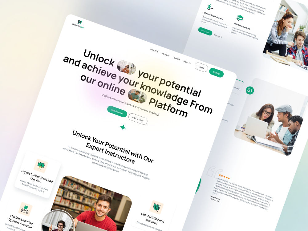 User-centric website landing page ui ux design in Figma | Upwork
