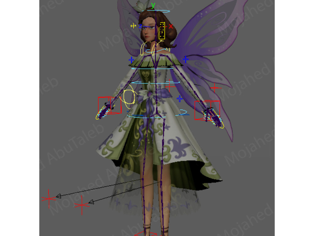 3d Rigging of humanoid and/or animals characters and skin weight ...