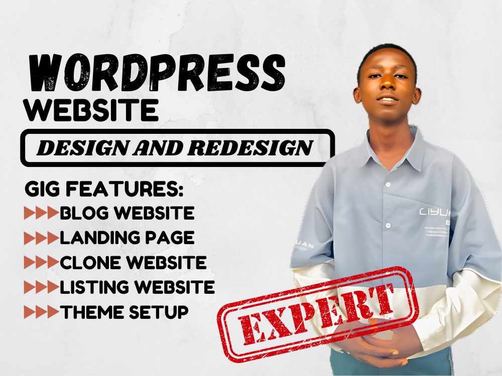 A modern and mobile friendly WordPress website design | Upwork