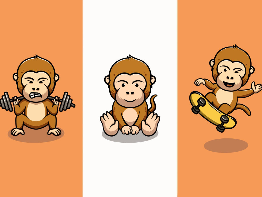 Cute animal reactions design for emoticons, stickers etc | Upwork