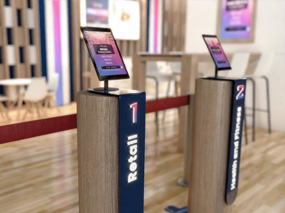 Elegant 3D trade show Stand design l Exhibition design l booth design ...