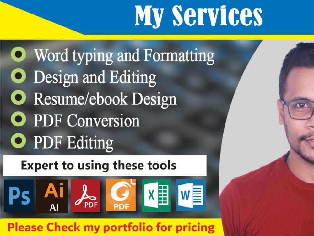 Word Typing and Formatting, Documents Design and editing, Pdf editing ...