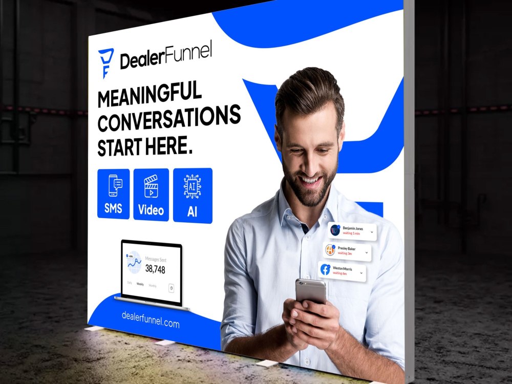 Eye catching trade show booth backdrop | Upwork