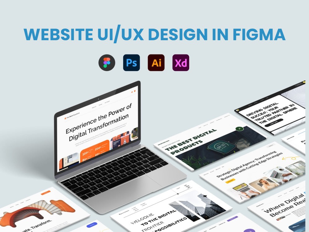 Responsive website UI/UX design in Figma | Upwork