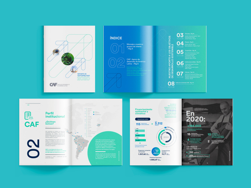 An eye catching annual report | Upwork