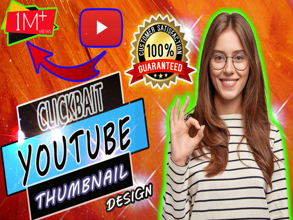 Youtube Thumbnail Designer | YouTube thumbnail | High CTR YouTube Thumbnail | Upwork
