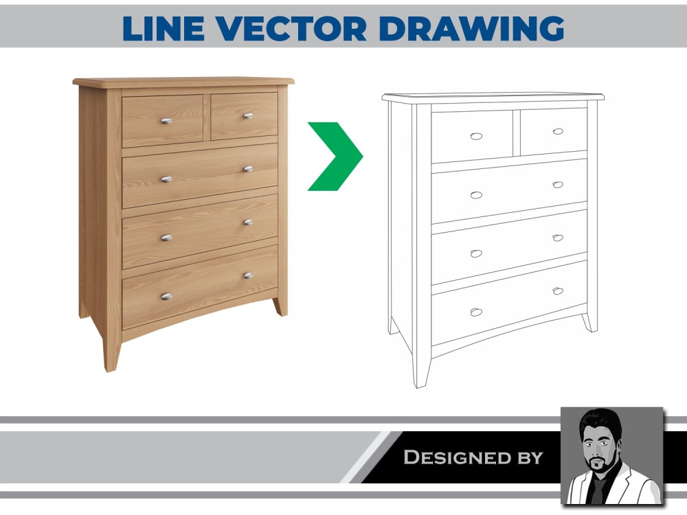 Manually illustrated 2d vector file ready for printing or laser ...