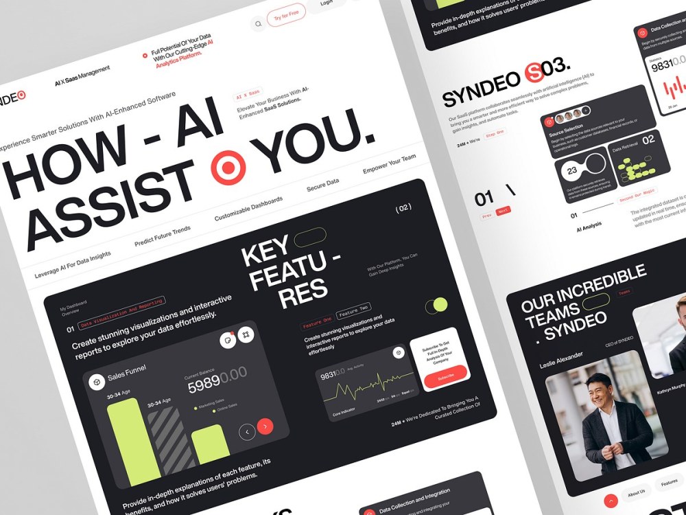 A Stunning AI-Powered SaaS Website Design with Exceptional UI/UX. | Upwork
