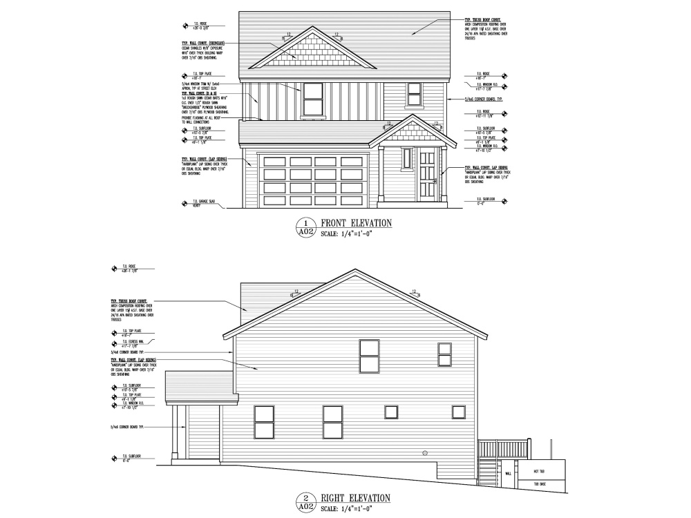 Architectural 2d elevation | section by AutoCAD | Upwork