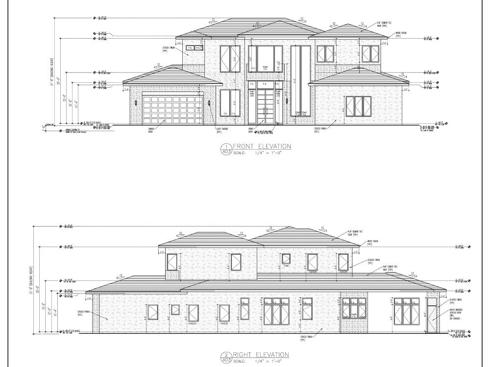 Architectural 2d elevation | section by AutoCAD | Upwork