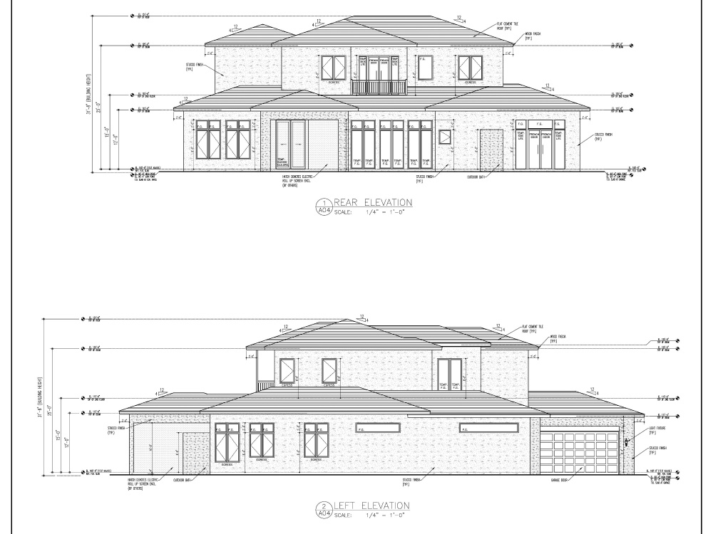 Architectural 2d elevation | section by AutoCAD | Upwork