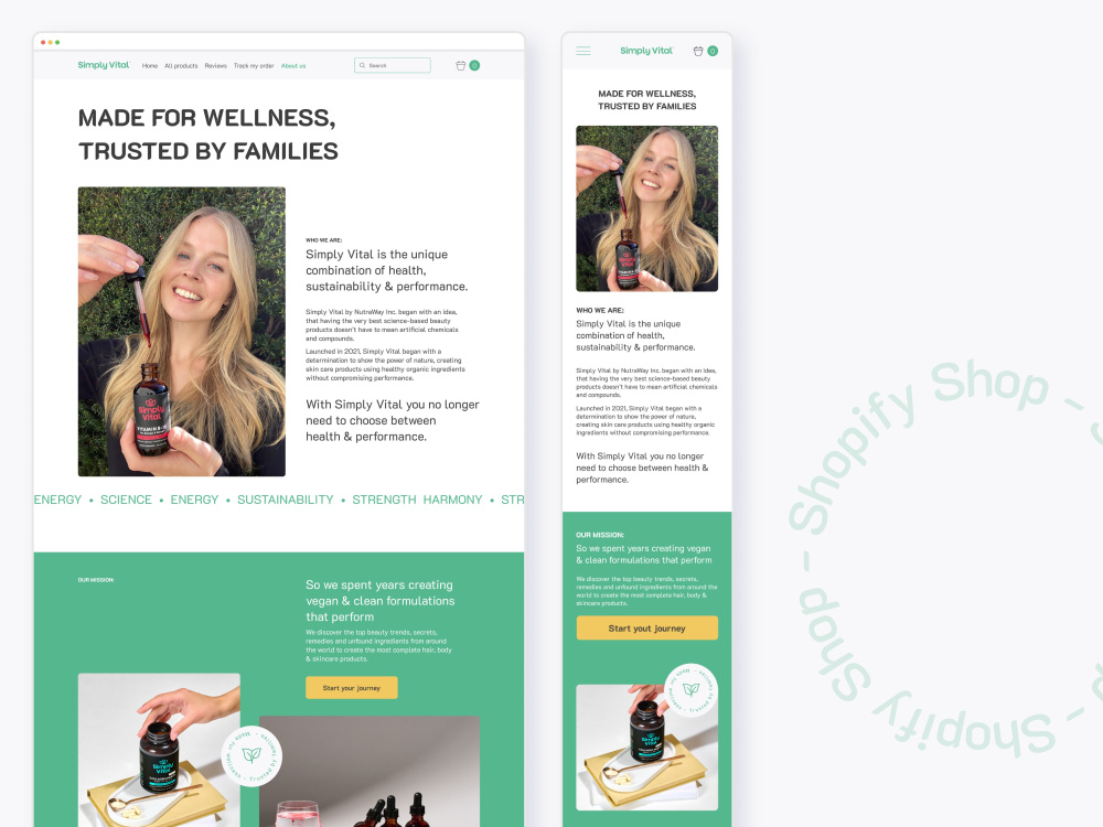 An attractive and user-friendly Shopify store design | Upwork