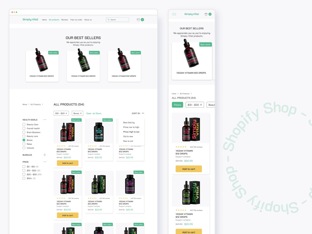 An attractive and user-friendly Shopify store design | Upwork