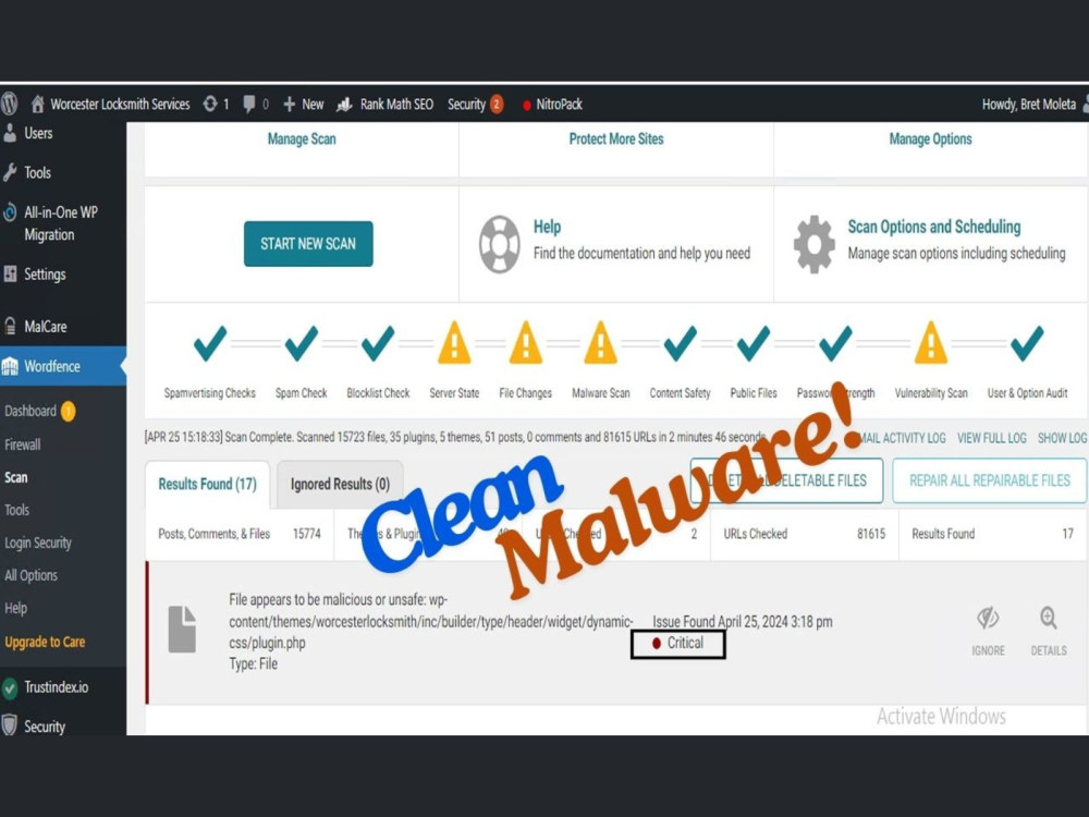 WordPress Malware Removal with WordPress Security | Upwork