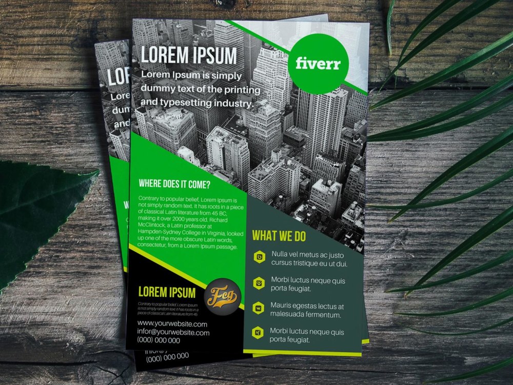 Design a flyer, bifold, trifold, brochure, poster or leaflet | Upwork