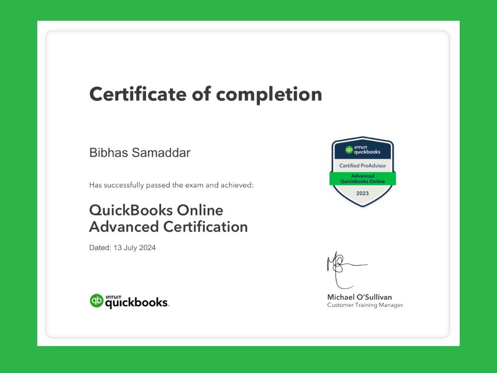Certified ProAdvisor Advance QuickBooks Online || Intuit QuickBooks ...