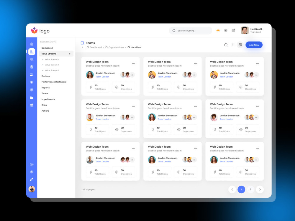 A modren yet effective SAAS application design | Upwork