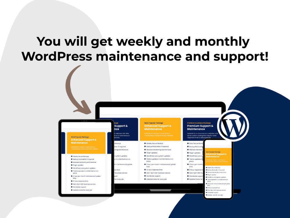 Weekly and monthly WordPress maintenance and support. | Upwork