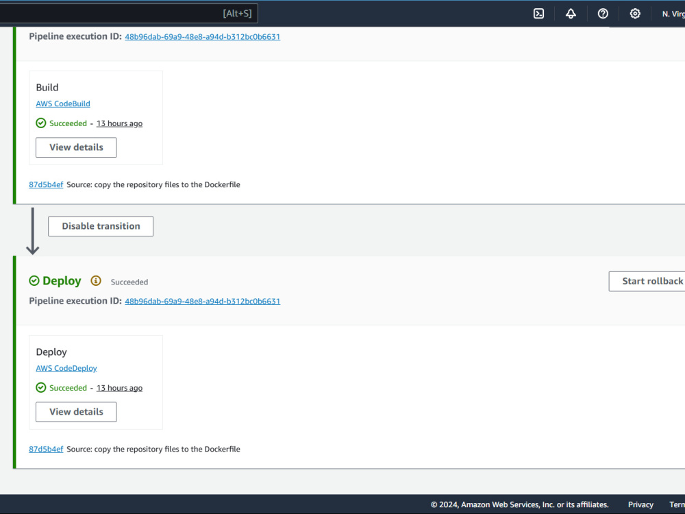 Nodejs Deploy To Ec2 With Codecommit Codebuild Codedeploy Codepipeline Upwork