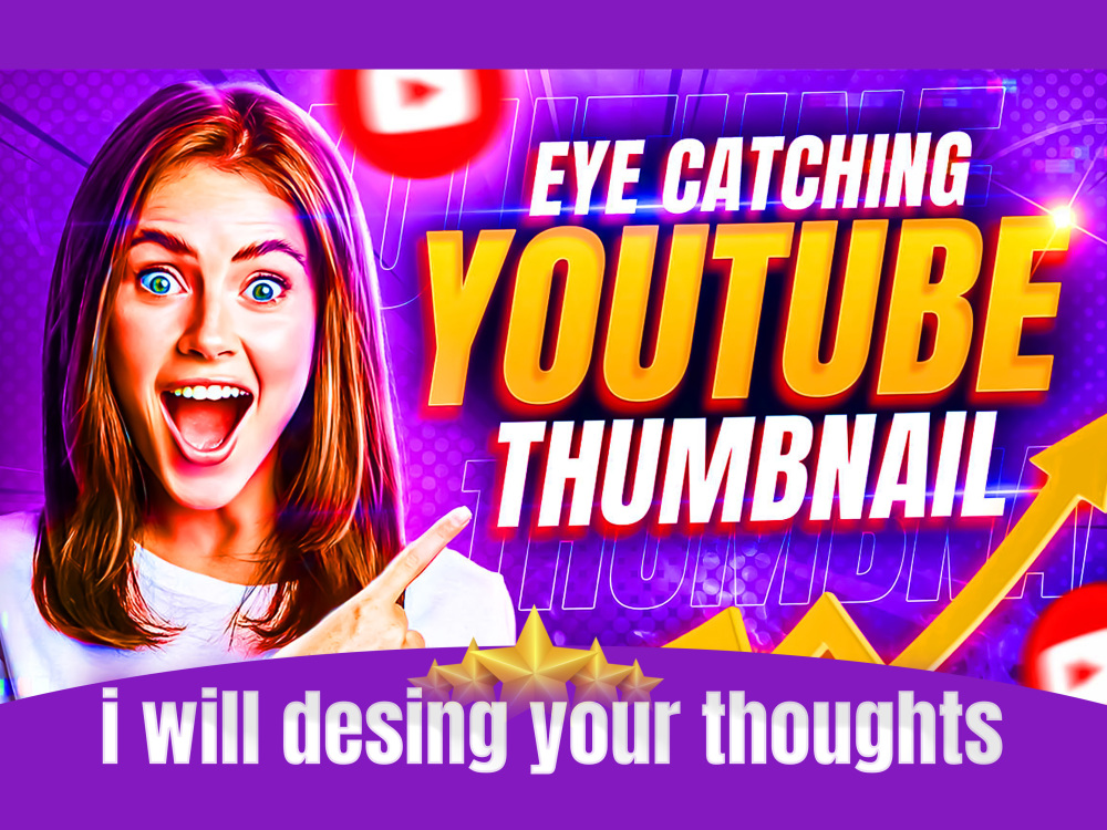 Amazing YouTube thumbnail and web thumbnails | Upwork