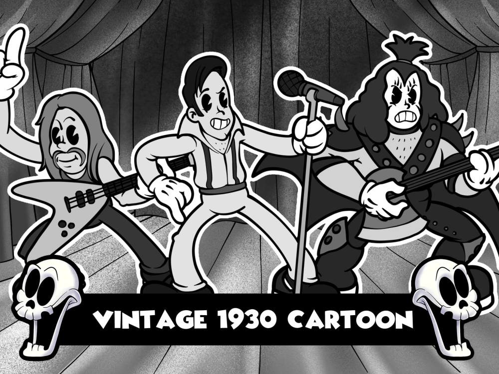 Rubber hose retro vintage cartoon character 1930 style | Upwork