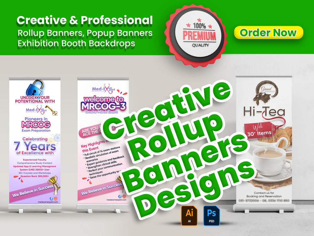 Modern & Minimalist Rollup Banner, Expo Banner, Stand Up Banner Design ...