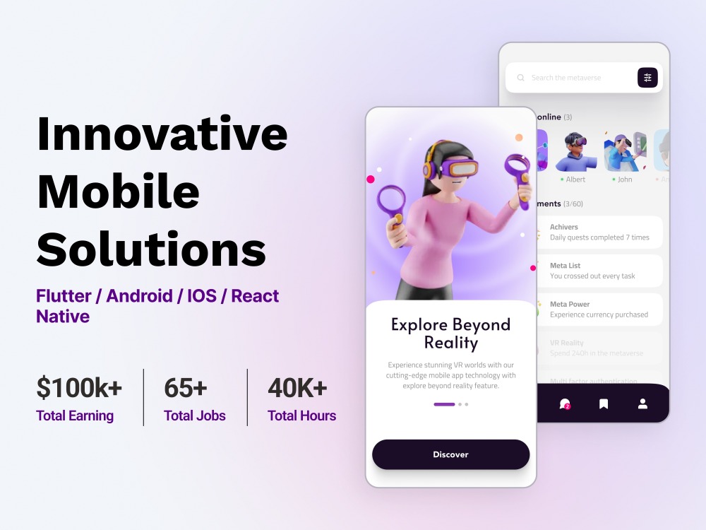 Android App Ios Mobile App Flutter Dart React Native Swift Ui Upwork