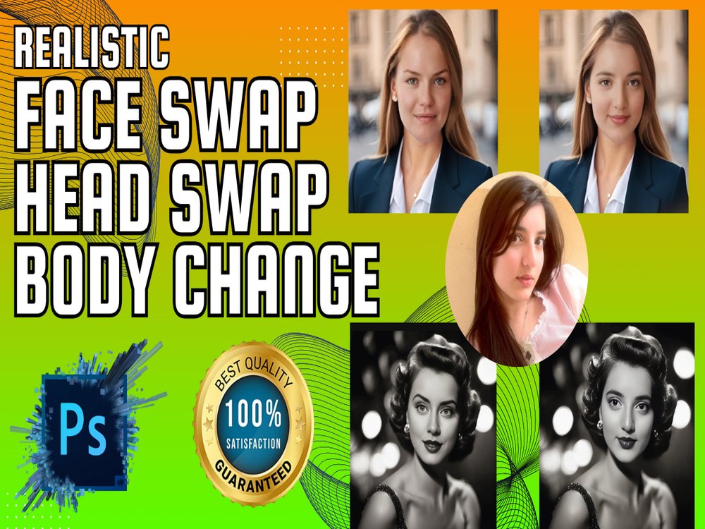 Realistic Face swap, Head replace, Body Change & Photo manipulation ...