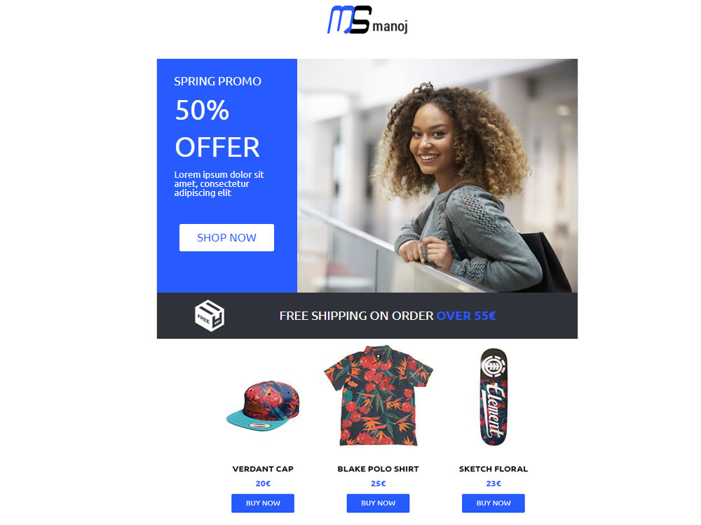 Responsive HTML email template | email template | HTML email Newsletter ...