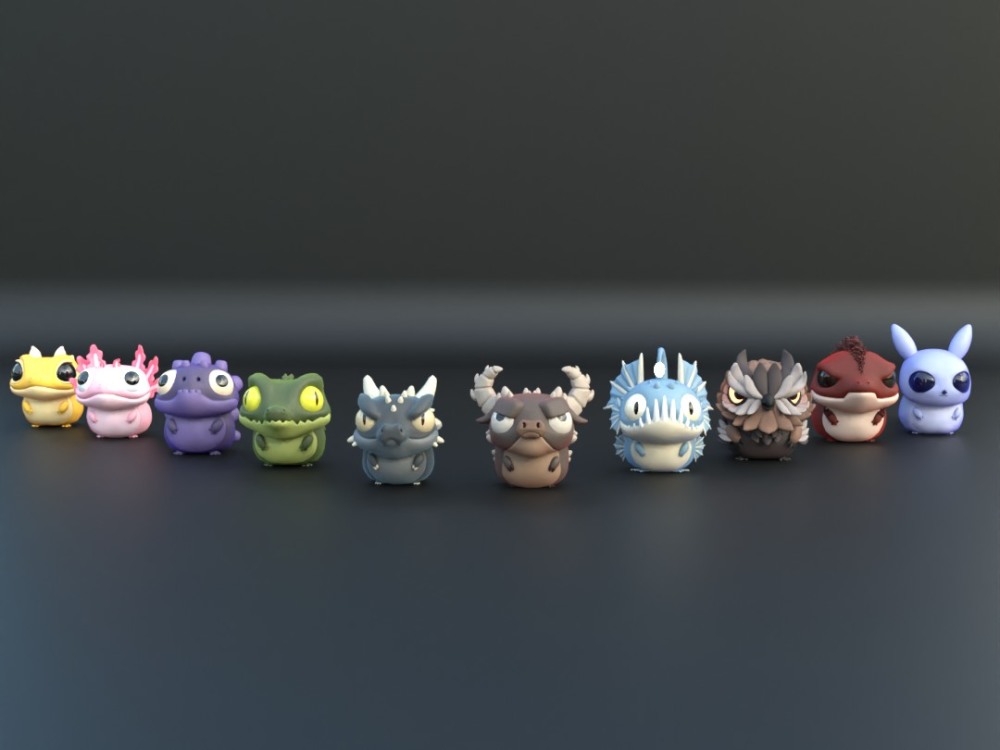 A Low poly Creature Pack for game development, 3D Printing | Upwork