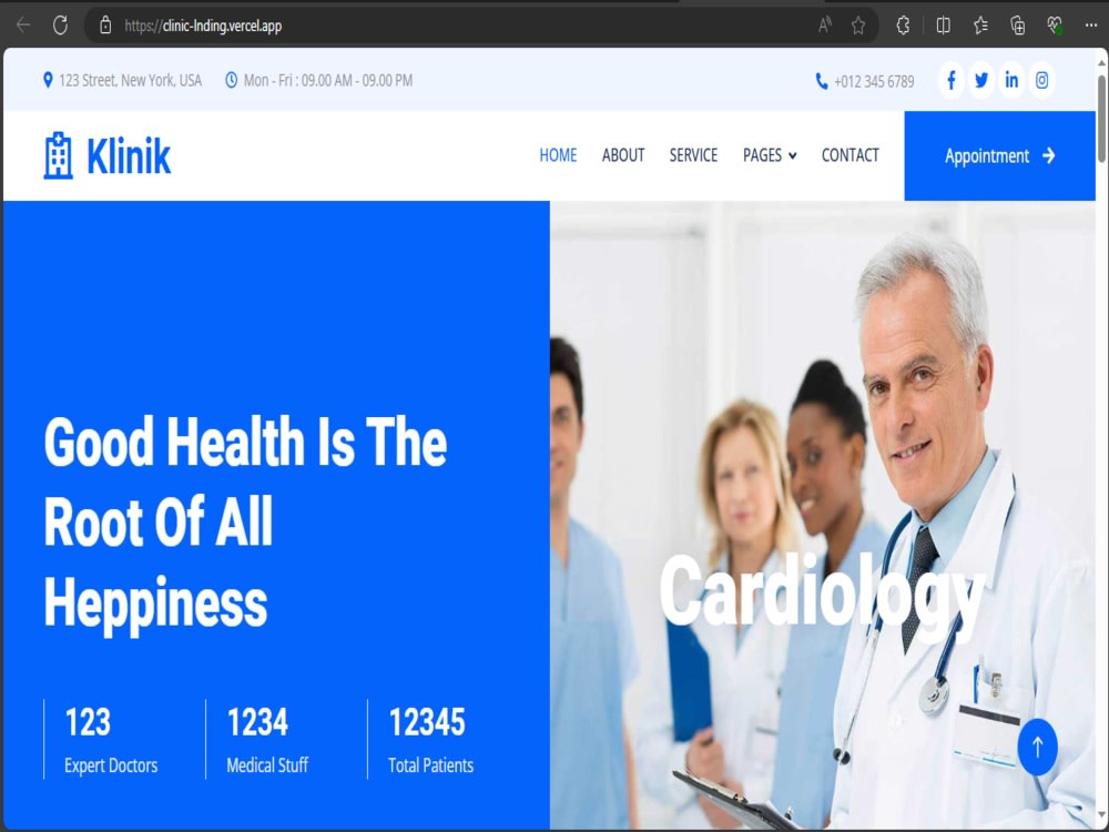 A beautiful landing page developed with React / Angular / Vue | Upwork