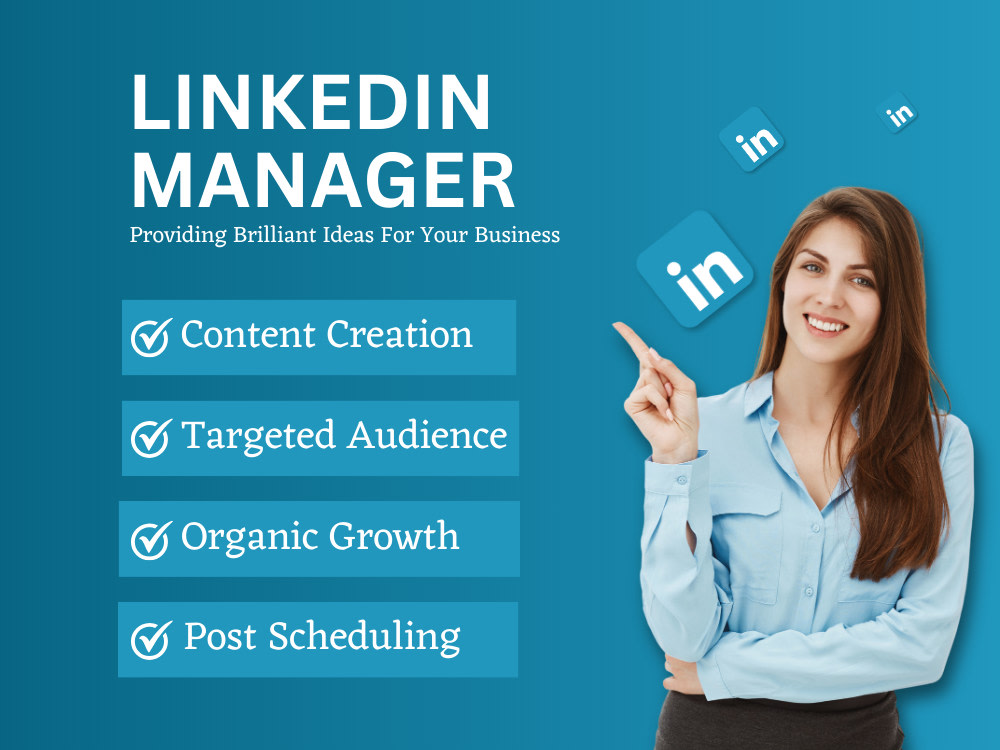 LinkedIn Manager | LinkedIn Content Creation | LinkedIn Organic Growth ...