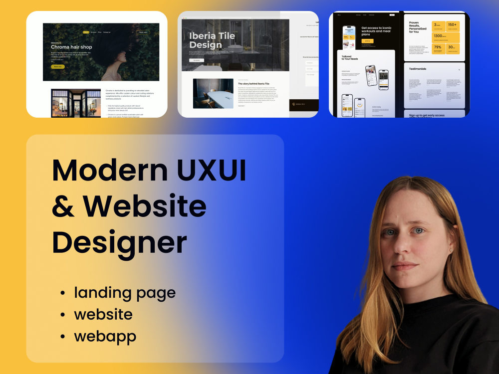 Unique and personalized website design UIUX | Upwork