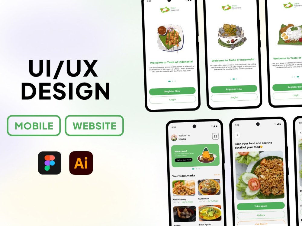 A fantastic landing page ui ux, mobile app ui ux, dashboard ui ux in figma | Upwork