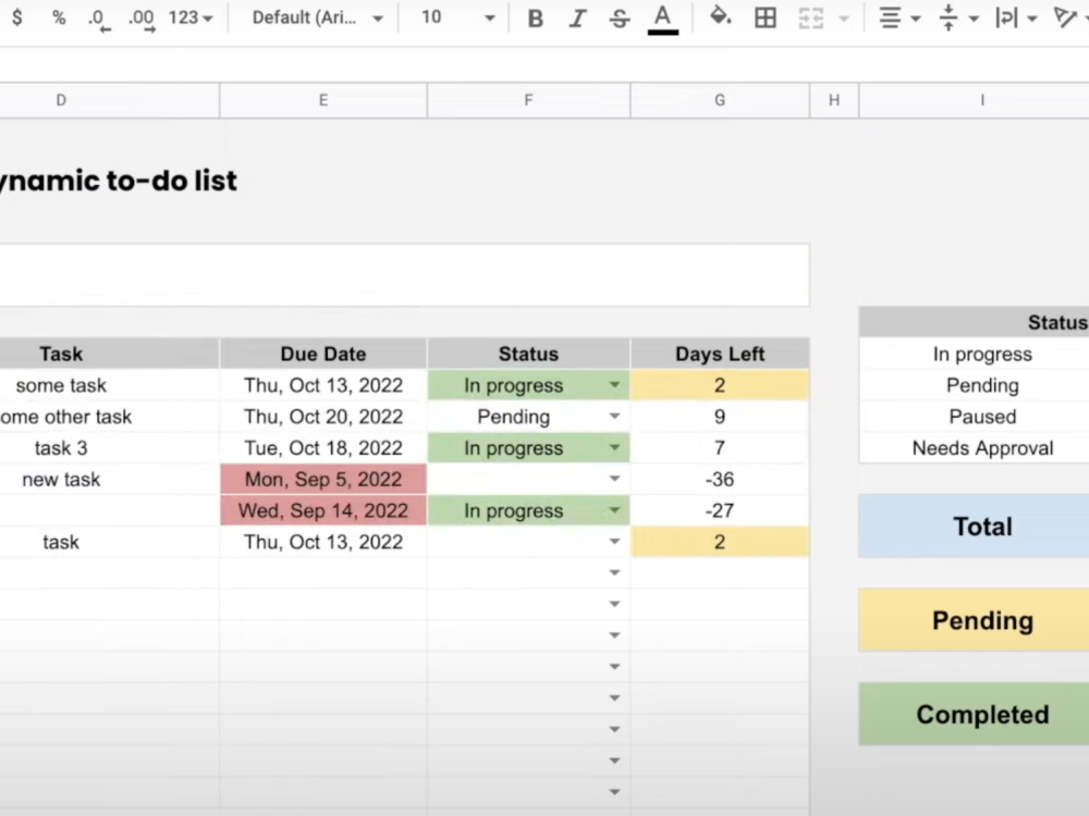Customized > Google Spreadsheet > Daily Task Management | Upwork