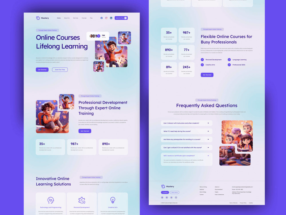 Stunning and responsive UI/UX Design, Landing Page | Upwork