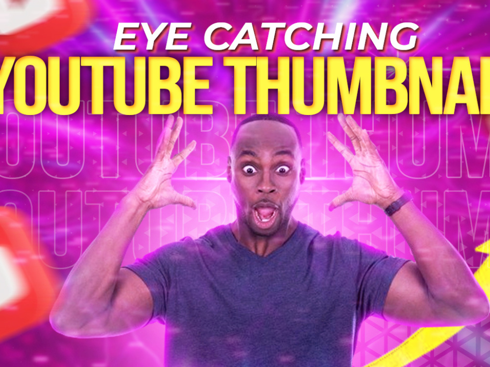 Stunning eye catching youtube thumbnail design | Upwork