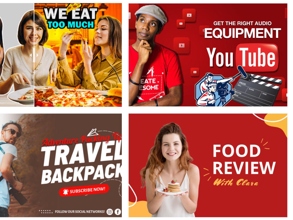 Excellent, attractive and eye-catchy YouTube thumbnail design in 24 ...