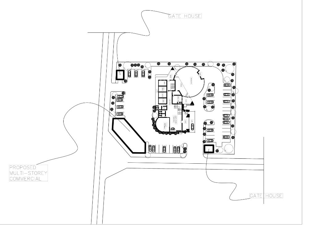 Site Plan drawing and landscape design fully detailed and dimensioned ...